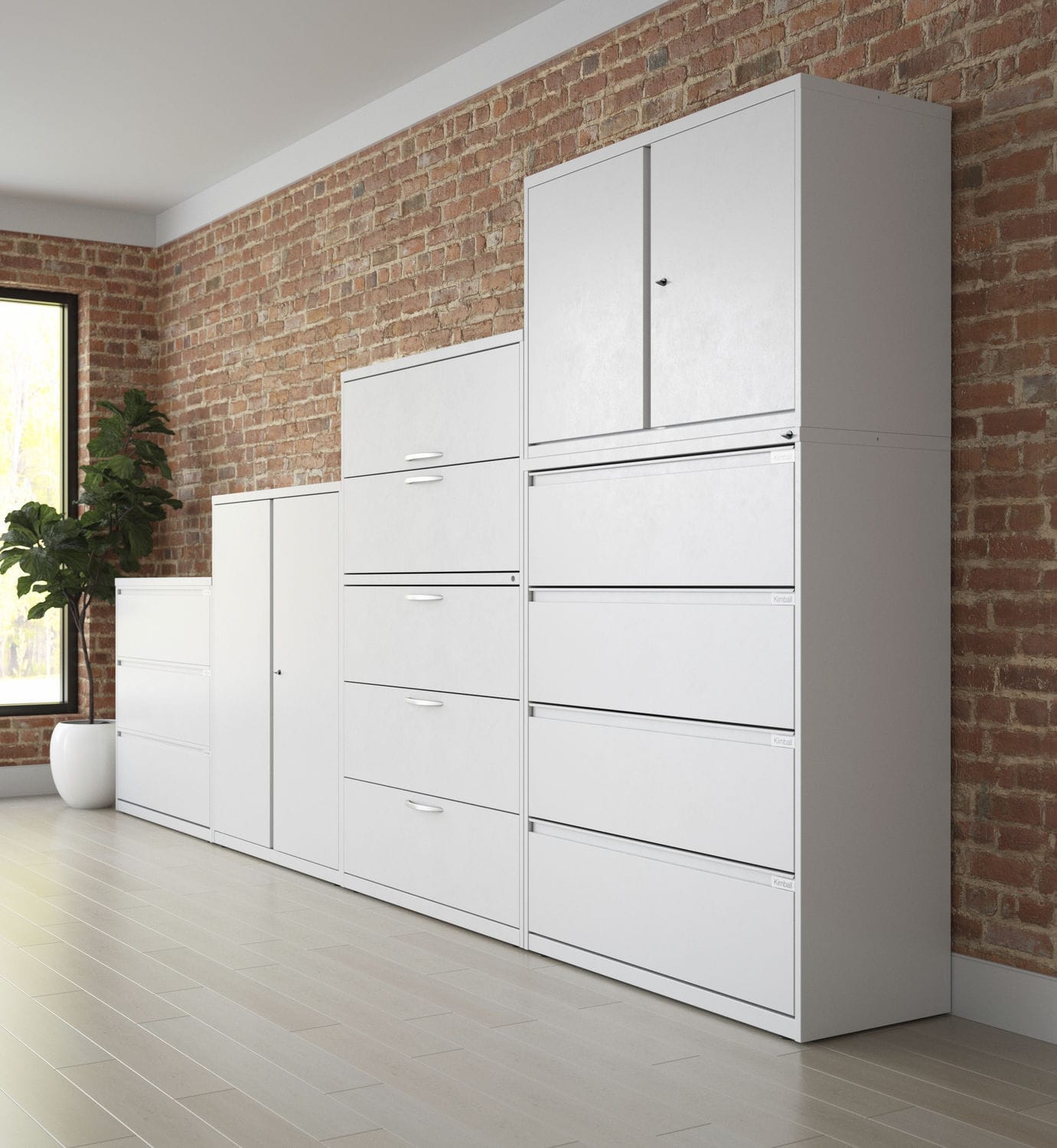 Low filing cabinet - FUNDAMENTAL® - KIMBALL Office - tall / metal ...