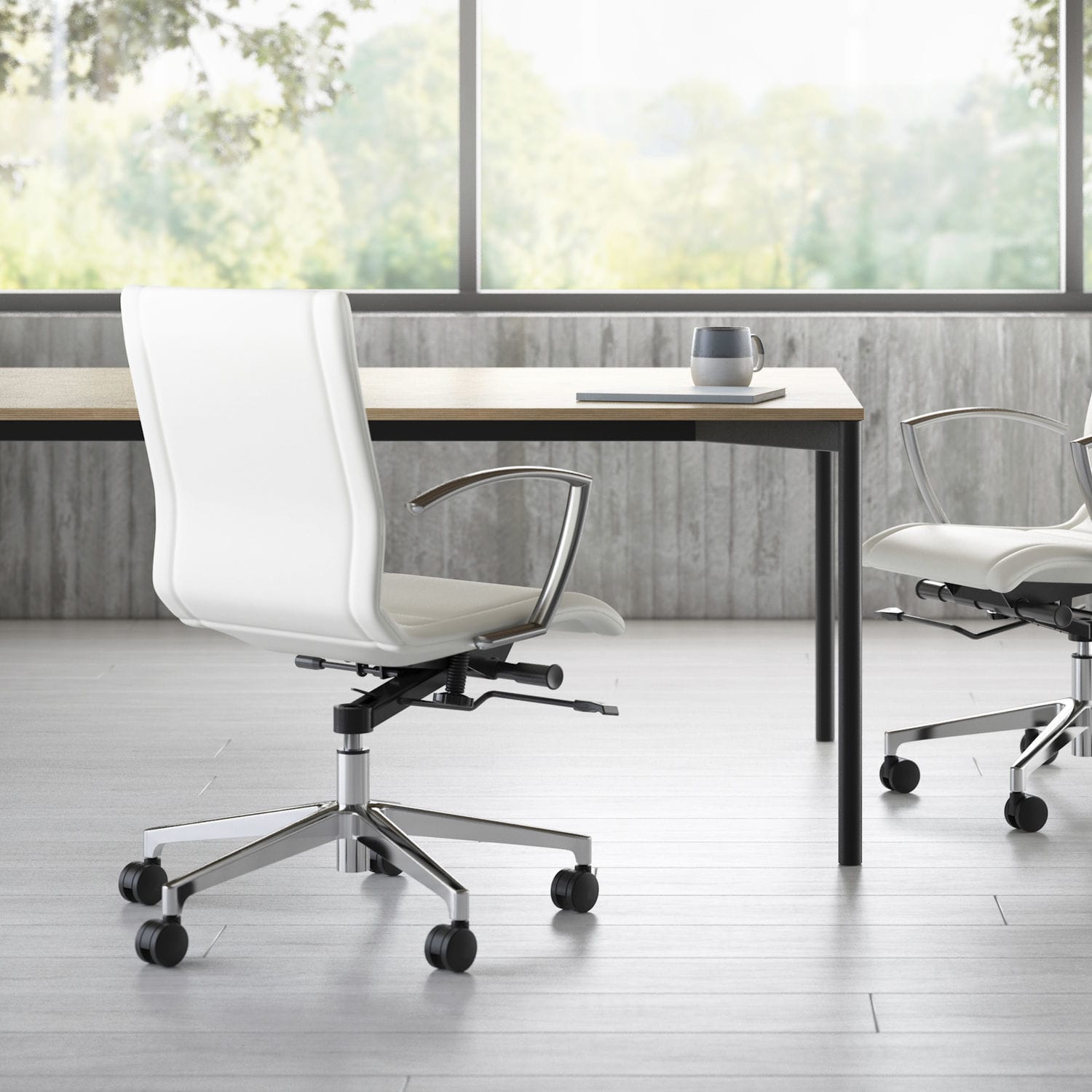 Contemporary conference chair - NILES™ - KIMBALL Office - leather ...