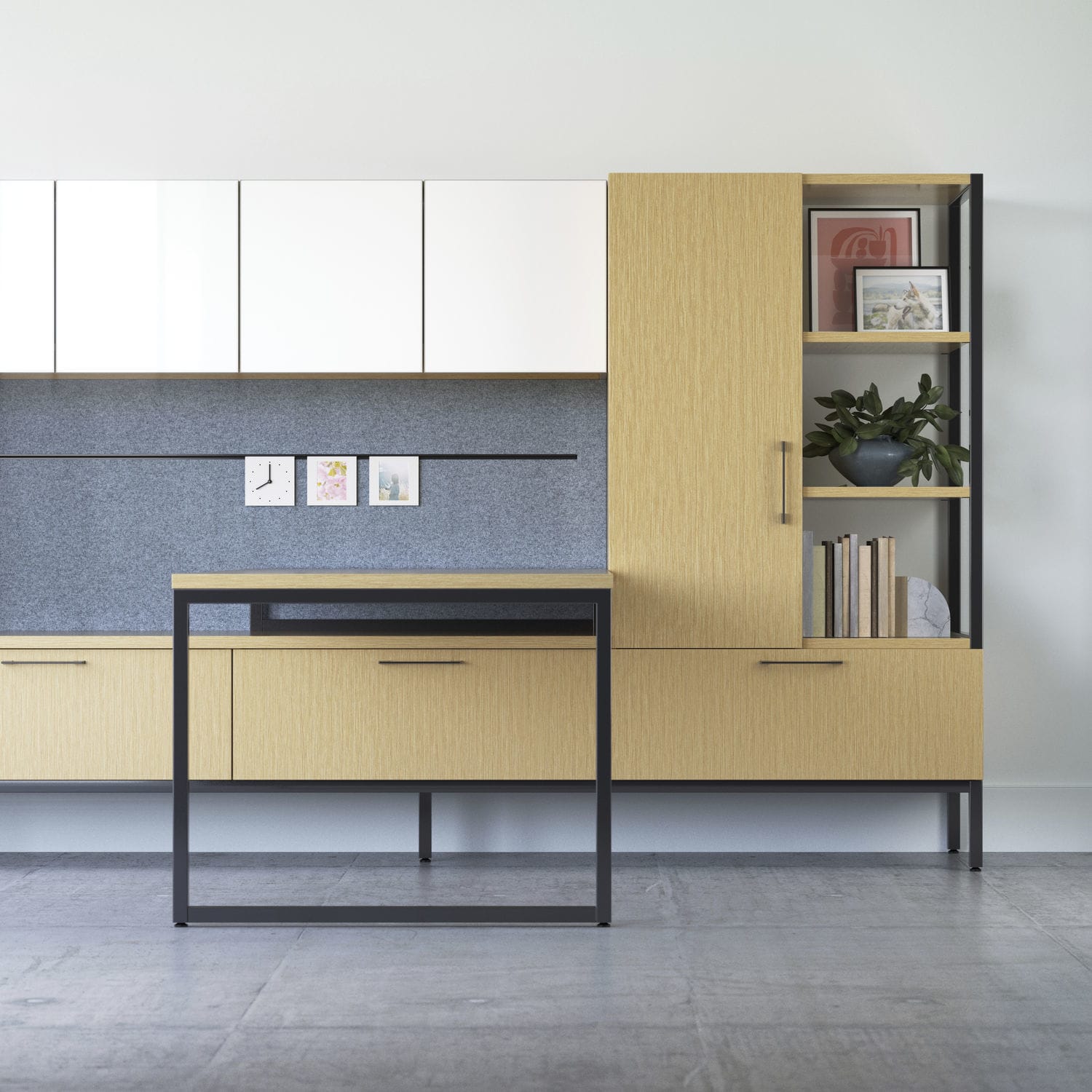 Commercial desk and storage set - PRIORITY™ - KIMBALL Office
