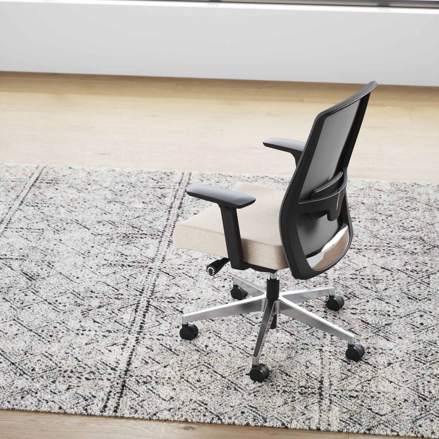 Polished aluminum task chair - MELORA™ - KIMBALL Office - plastic ...