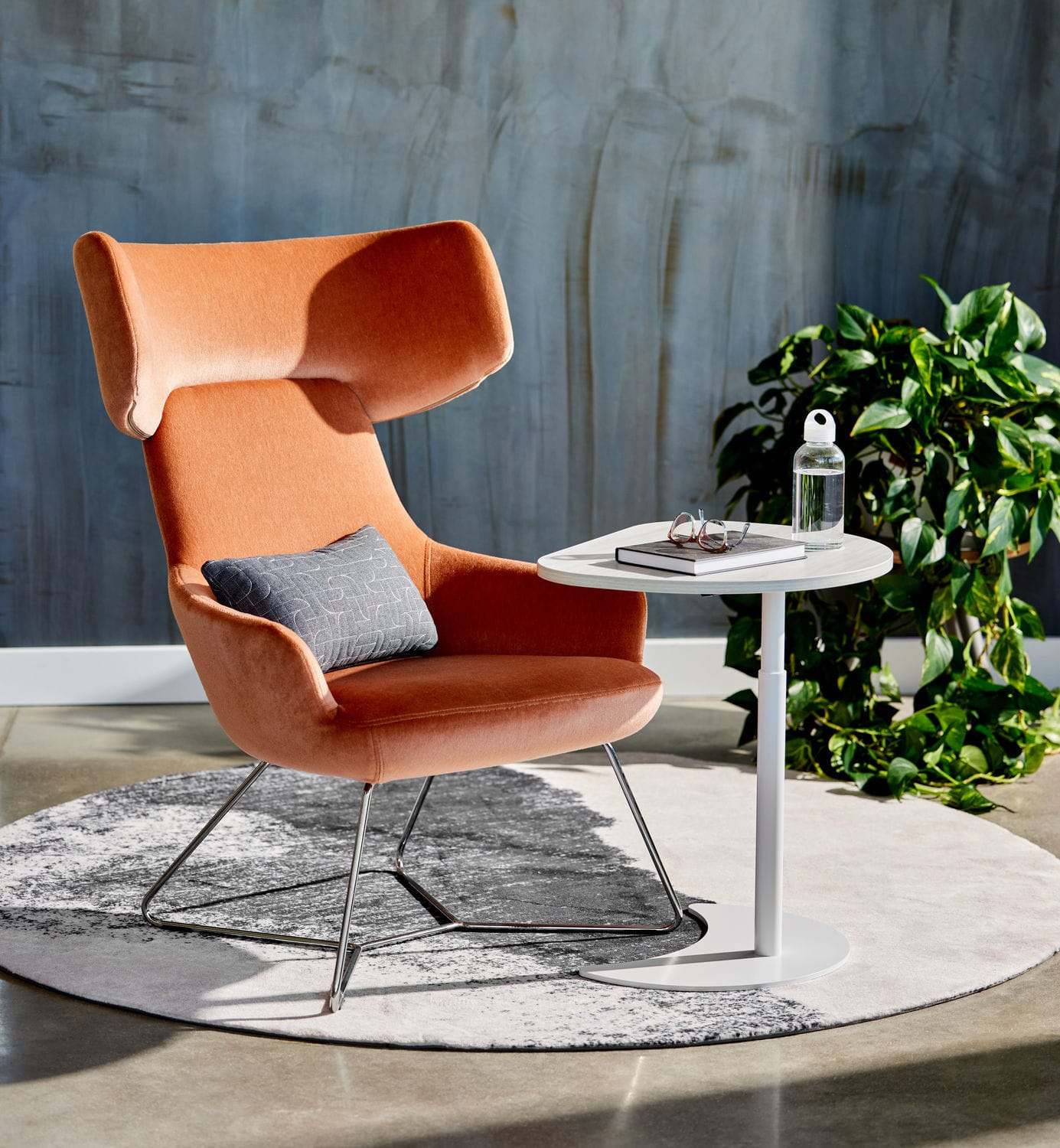 Contemporary side table - MARIBEN® - KIMBALL Office - wooden / metal ...