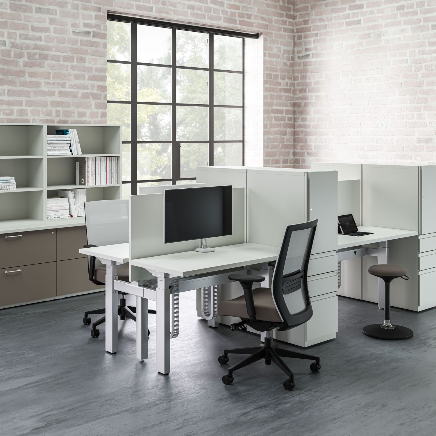 Wooden office unit - ALLOY® - KIMBALL Office - metal / 1-drawer / 2-drawer