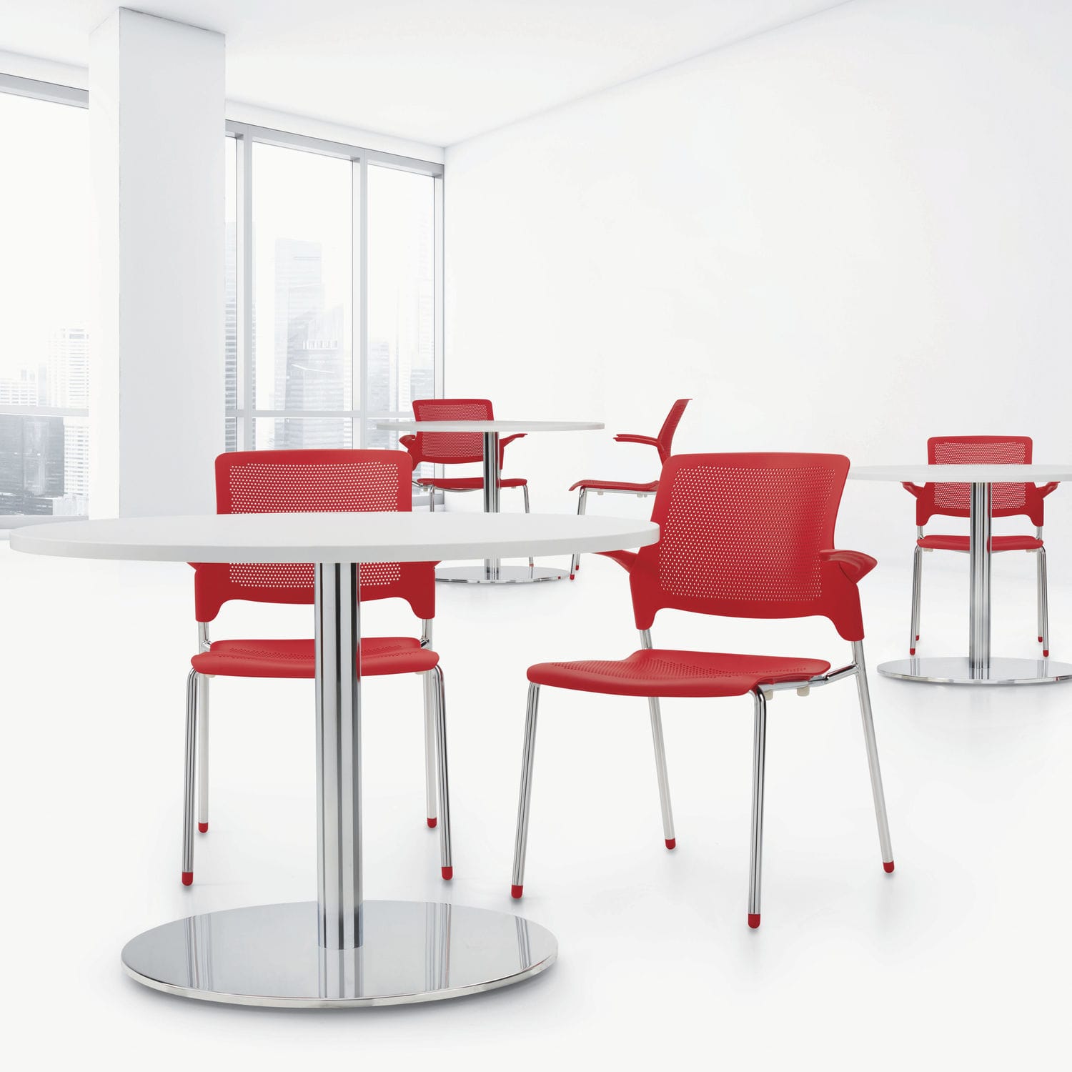 Contemporary visitor chair - STREAM™ - GLOBAL totaloffice - indoor ...