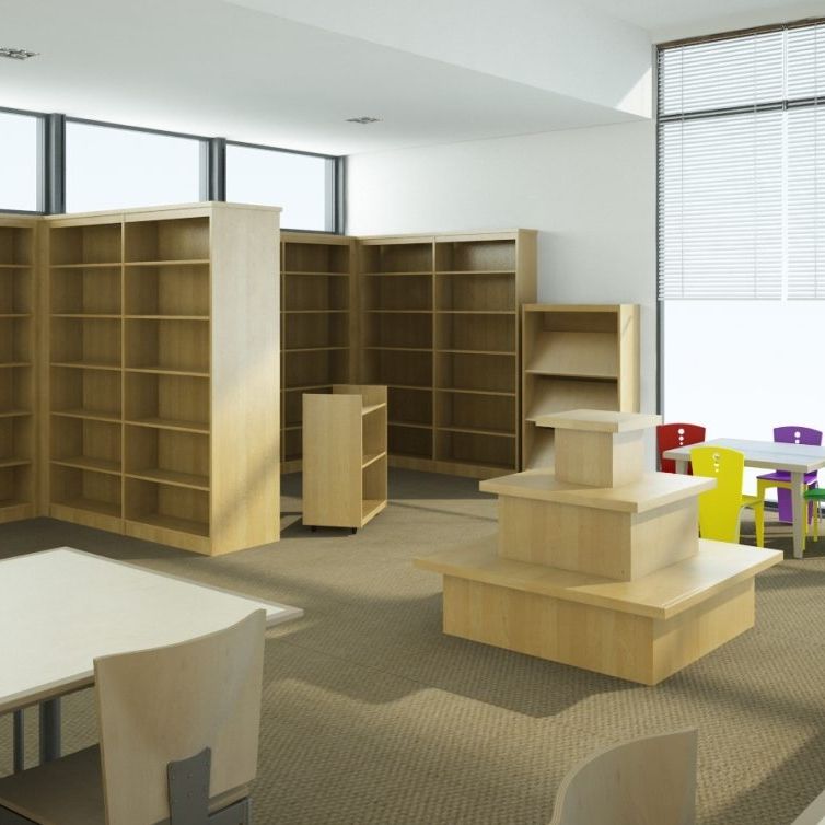 Free-standing bookcase - AGATI - contemporary / wooden