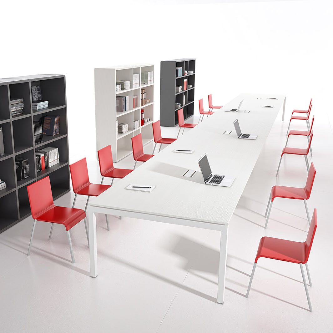 Contemporary conference table - ITALO - ALEA - metal / melamine ...