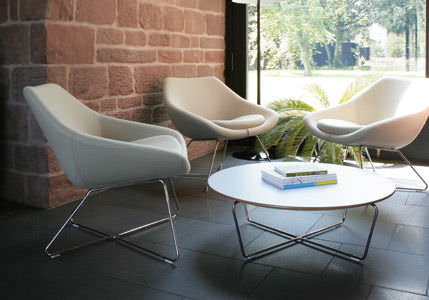 Contemporary coffee table - CONIC - allermuir - MDF / laminate ...