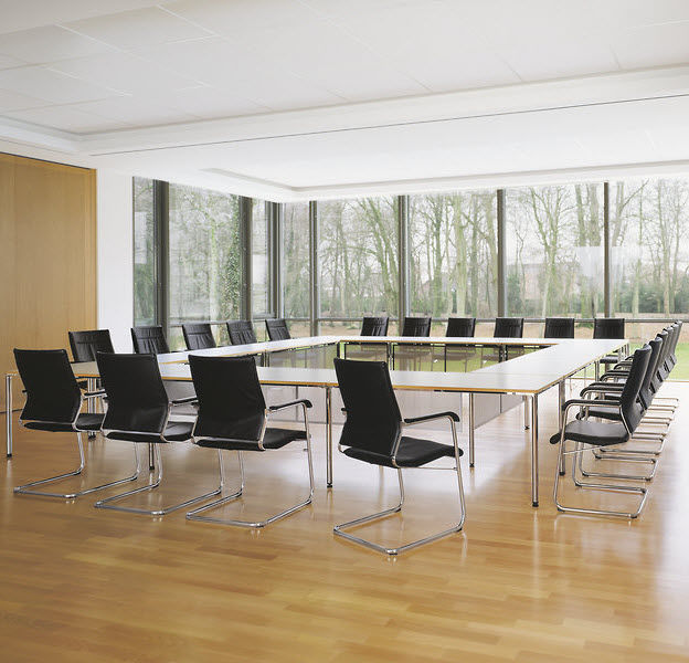 Contemporary conference table - CONTAS - Wilkhahn - laminate / linoleum ...