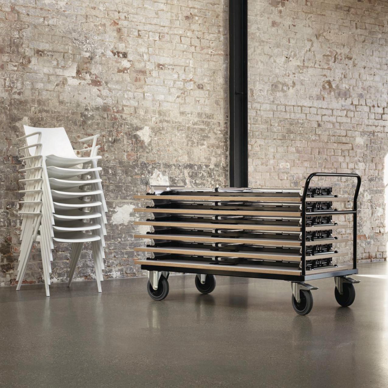 Contemporary conference table / wooden / laminate / metal - mAx ...