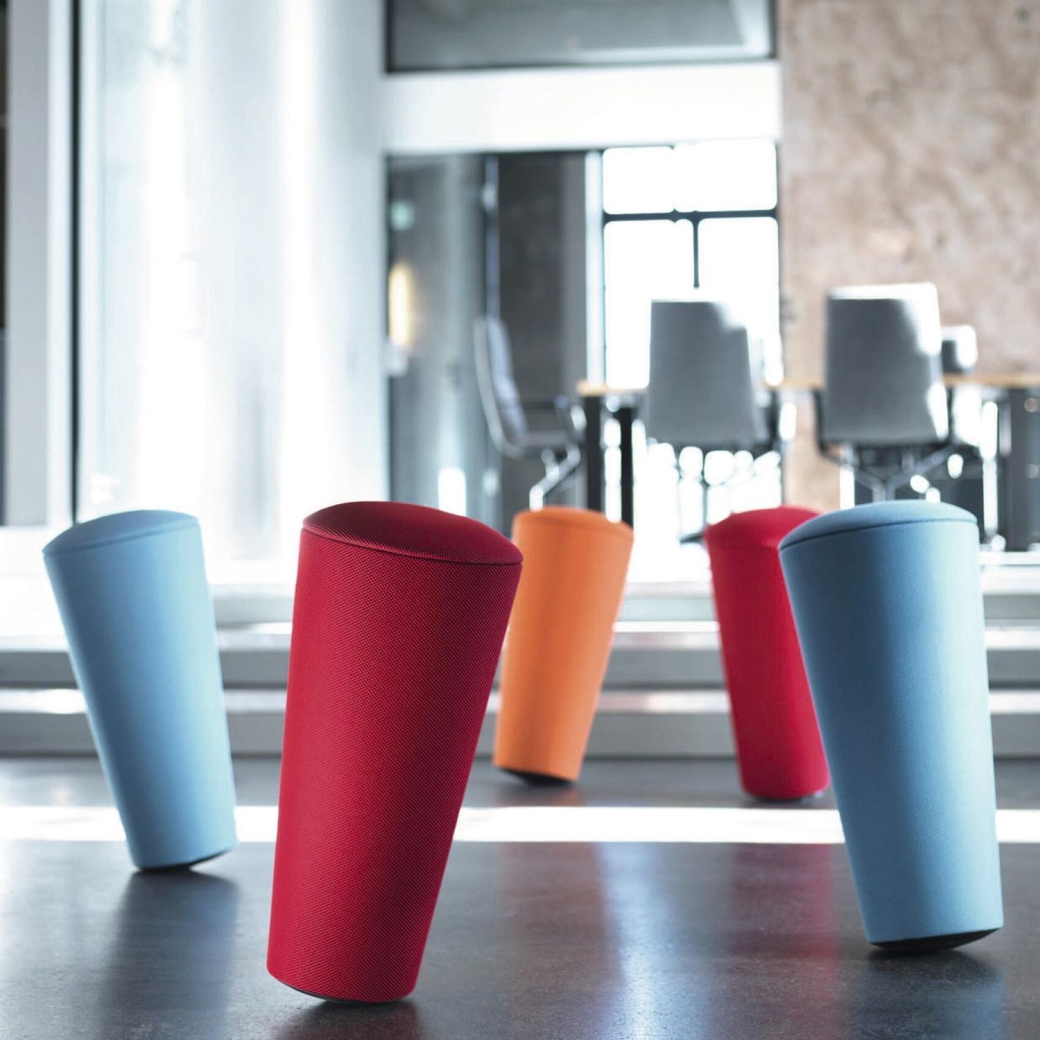 Contemporary bar stool - 202 STAND-UP - Wilkhahn - fabric ...