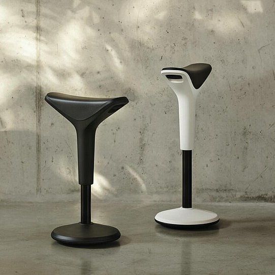 Contemporary stool - RIDER - Wilkhahn - polyurethane / plastic base ...