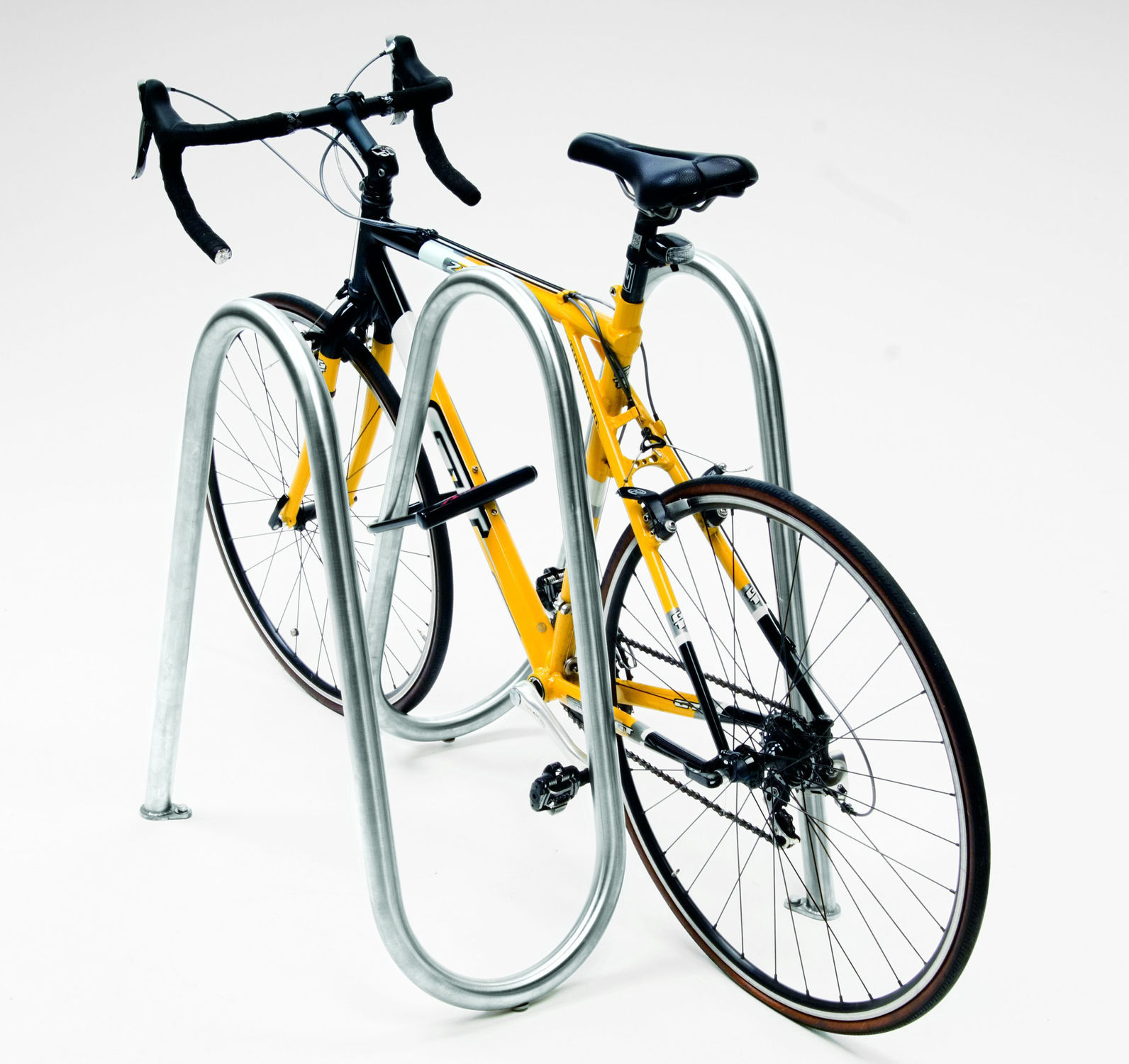 Floor-mounted bike rack - LANDMARK : FLO - landscapeforms - stainless ...