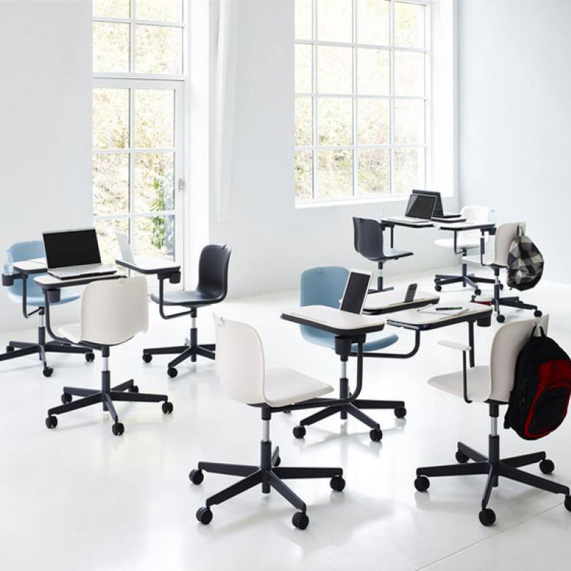 Polypropylene task chair - SIXE - HOWE - star base / on casters / swivel