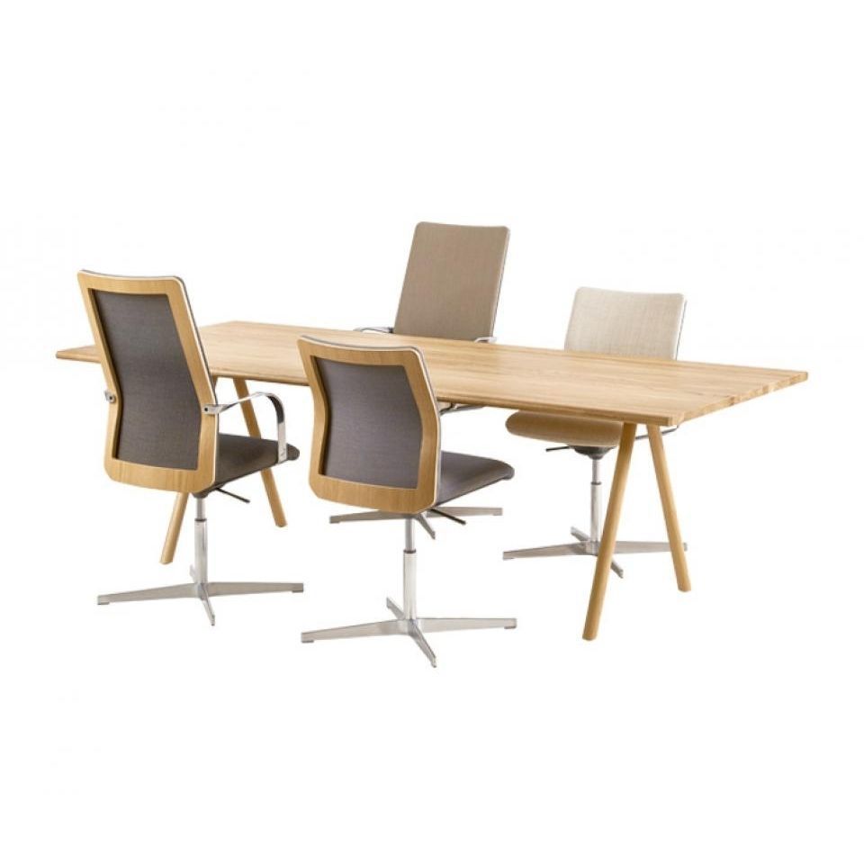 Contemporary office chair - MN1 X - HOWE - fabric / aluminum base ...