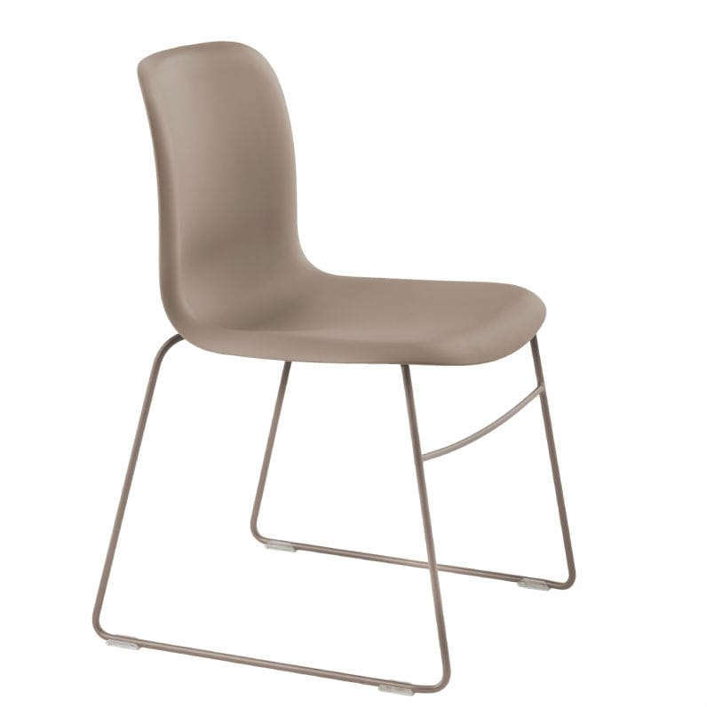 Contemporary visitor chair - SIXE - HOWE - steel / polypropylene ...