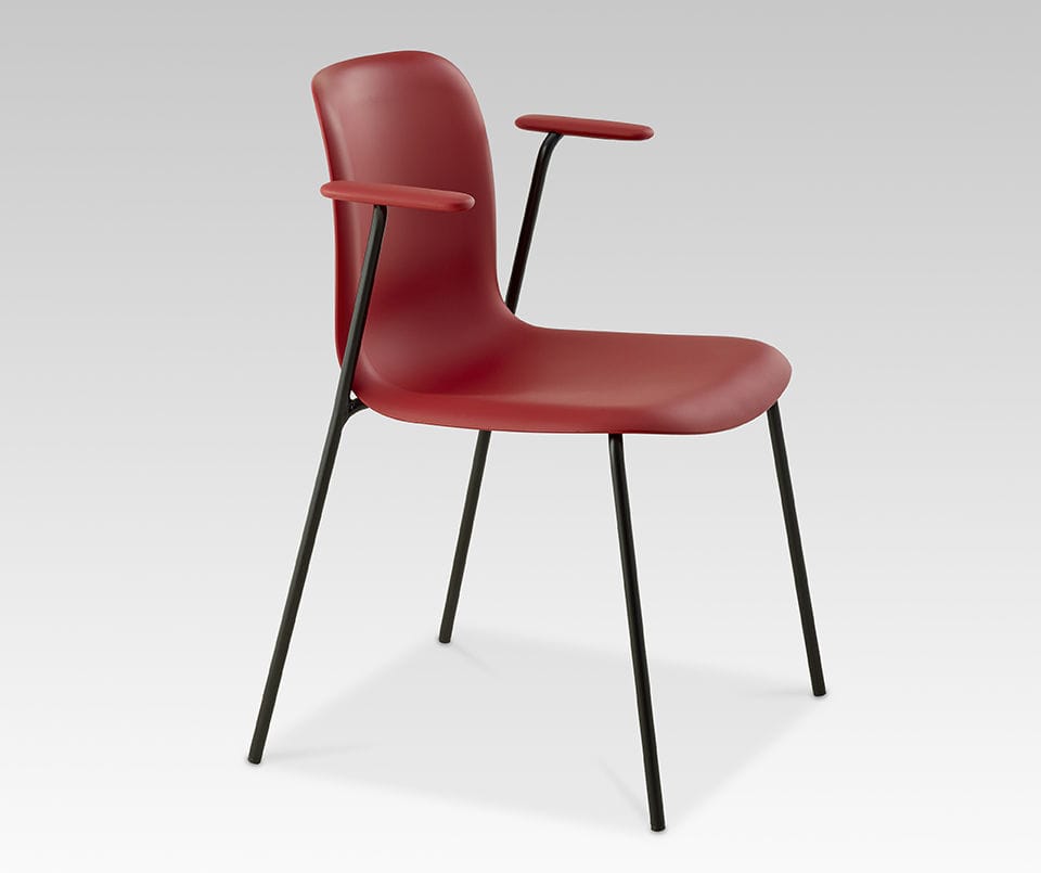 Contemporary armchair - SIXE - HOWE - polypropylene / polypropylene / steel