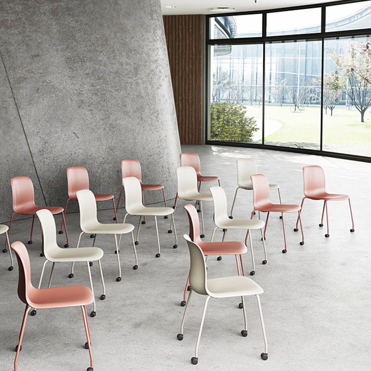 Contemporary chair - SIXE 4 - HOWE - indoor / polypropylene / polyamide