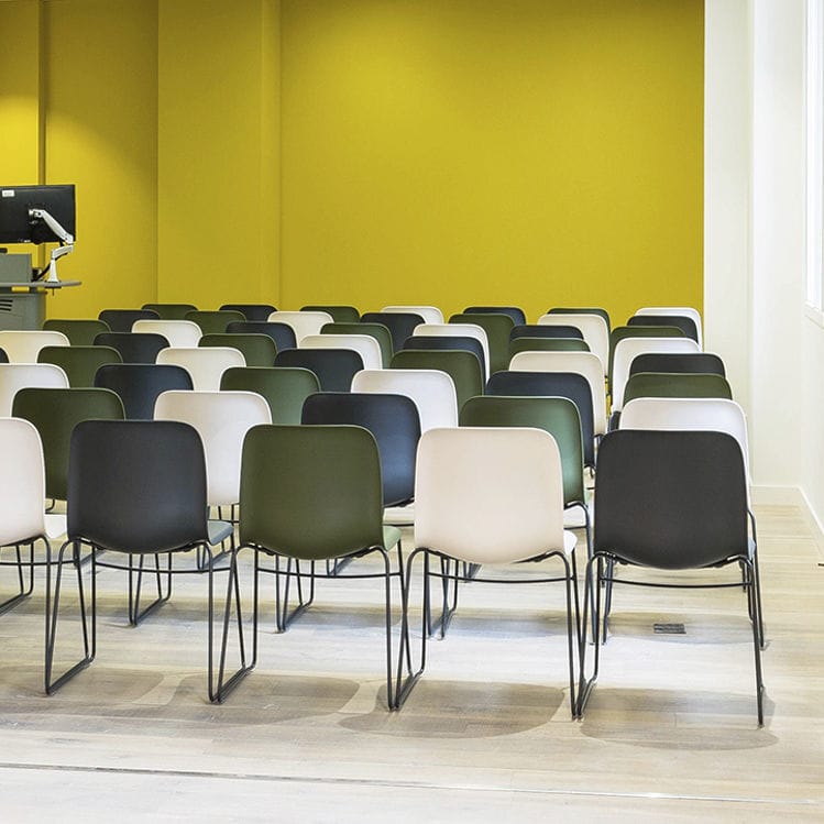 Contemporary armchair - SIXE - HOWE - polypropylene / steel / polypropylene