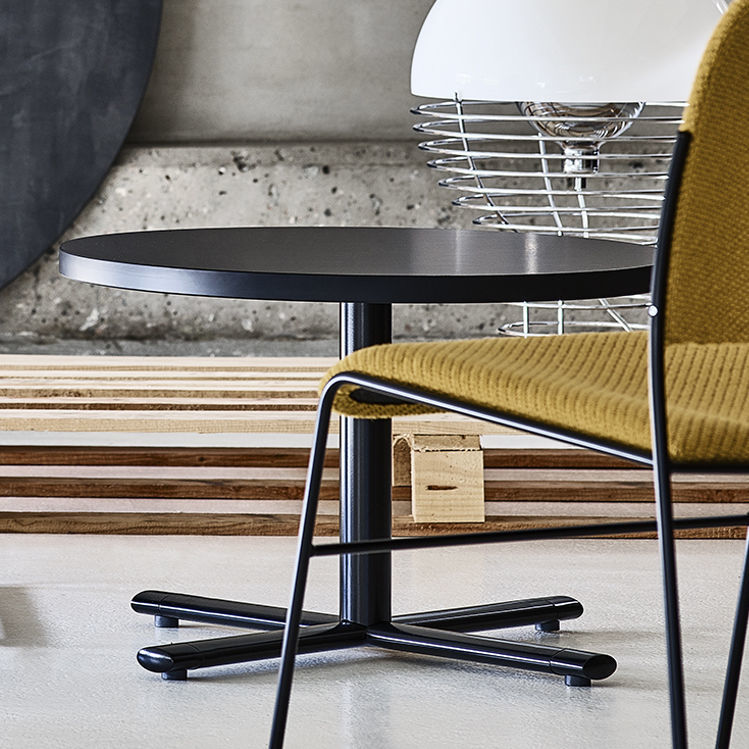 Contemporary coffee table - TEMPEST - HOWE - melamine / chromed metal ...