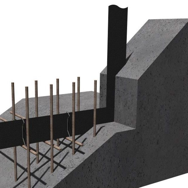Reinforced concrete steel bar - HydroTank 301-EP Metal Waterbar ...