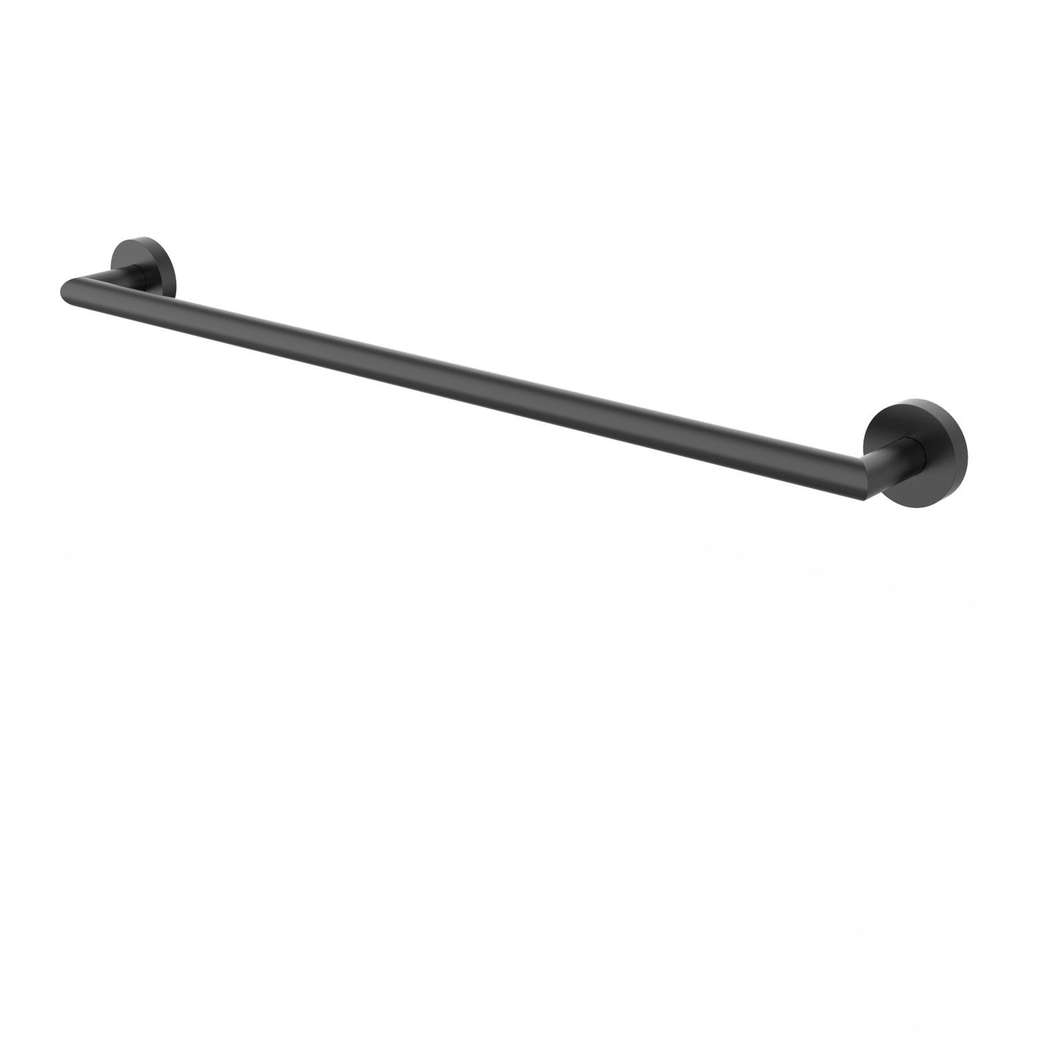 1-bar towel rack - 5486936 - ERLAU - wall-mounted / stainless steel / black