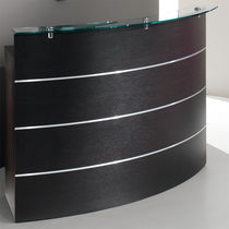 Glass reception desk - All architecture and design manufacturers