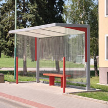 Glass bus shelter - All architecture and design manufacturers