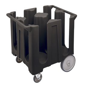 Dish trolley - ADCS - Cambro - for commercial kitchen / plastic / steel