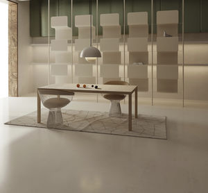 Contemporary table - TETRIS - SOTUBO - wooden / metal base / rectangular