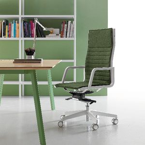 Contemporary executive chair - MAYBE - Quinti. - aluminum / commercial ...