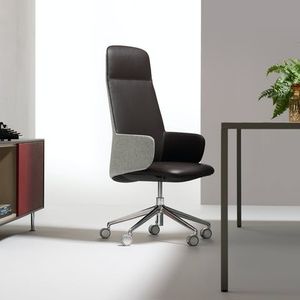 Contemporary executive chair - MAYBE - Quinti. - aluminum / commercial ...