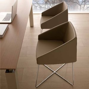 Contemporary executive chair - MAYBE - Quinti. - aluminum / commercial ...