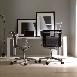 Contemporary executive chair - MAYBE - Quinti. - aluminum / commercial ...