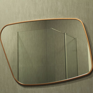 Wall-mounted bathroom mirror - FORM - Biselarte - contemporary / rectangular / silver-colored