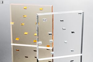 Interior decorative panel - SCINTILLA ® - SENSITILE - acrylic / matte ...