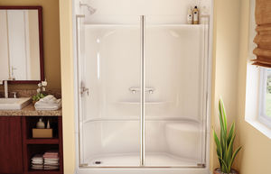 Acrylic shower cubicle - KDS 3448 - MAAX bathroom - with hinged door ...