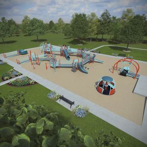 Playground play structure - Riverside Kiwanis Park - Design 7763 ...