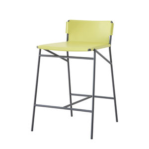 Contemporary bar chair - PATCHWORK - SG - Airnova - indoor / leather / metal