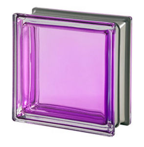 Square glass brick - MENDINI : TOPAZIO - SEVES GLASSBLOCK - metallized ...