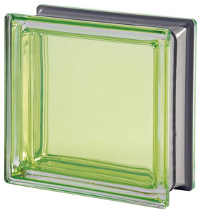 Square glass brick - MENDINI : TOPAZIO - SEVES GLASSBLOCK - metallized ...