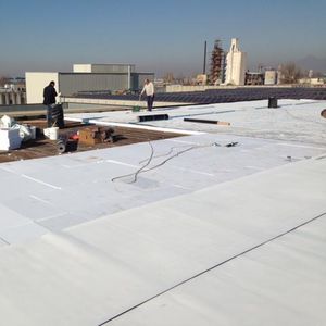 Roof waterproofing membrane - MAPEPLAN® M - Polyglass Spa - roll ...