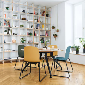 Contemporary boardroom table - OCULAR™ - Steelcase - wooden / wooden ...