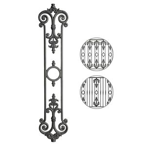 Cast iron railing - BR 14 - Ghisarredo - with panels / outdoor / for ...
