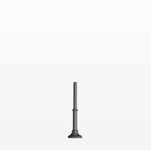 Lighting pole - LPR 003 - Ghisarredo - cast iron / steel / aluminum