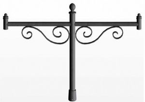 Galvanized steel lamp post arm - LC 1103 - Ghisarredo