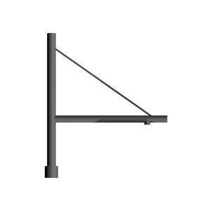 Hot-dip galvanised steel lamp post arm - LC 1101 - Ghisarredo