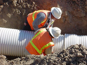 Steel pipework / for drainage systems - SLOTTED DRAIN™ - Contech