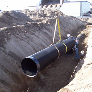 Galvanised steel channeling - SLOTTED - Contech - for drainage systems