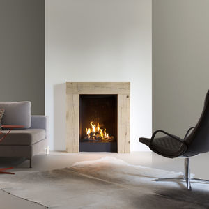 Gas fireplace - FABER MATRIX LINEAR 1300/400 I - Attika Feuer AG - wall ...