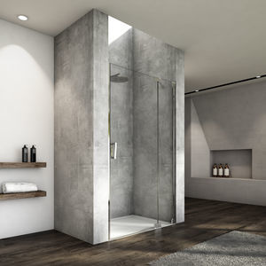 Fixed shower screen - PUR : PUR51 + PUT51P - Ronal - pivoting / corner ...