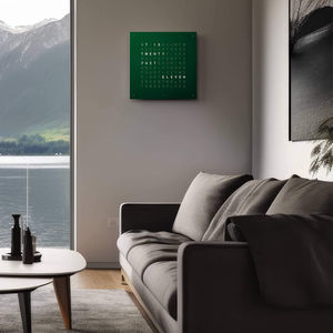 Contemporary clock - METAMORPHITE - qlocktwo - wall-mounted / LCD ...